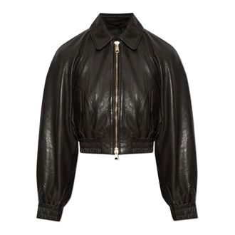 AllSaints Femme, Vestes, Brun, Taille: 36 FR Leather Vestes