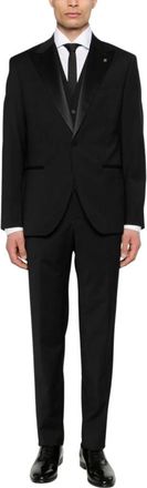 Manuel Ritz Homme, Costumes, Noir, Taille: XL Smoking avec Gilet