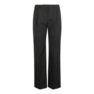 Alexander McQueen Straight Leg Hose - - Trousers - Damen - Schwarzk - S