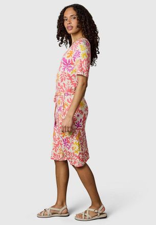 Ragwear Sommerkleid Taggiana Print YOUMODO Damen Midikleid mit Taillenband und Taschen