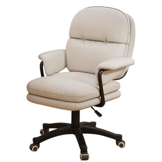 Generic Ergonomischer Drehstuhl mit H&ouml;henverstellung, Kleiner Schreibtischstuhl f&uuml;r B&uuml;ro, Zuhause, Schminktisch, Schlafzimmer, gepolsterter Sitz mit schwarzen