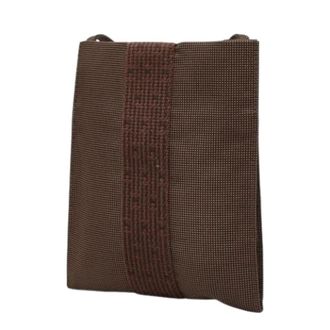 Herm&egrave;s Pre-owned Herline Canvas Umh&auml;ngetasche - - Pre-owned - Damen - Braun - ONE SIZE