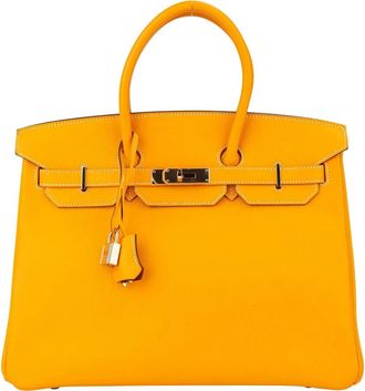 Herm&egrave;s Crossbody Bags - Hermes Candy Veau Epsom DOr Potiron Birkin 35 Han - Gr. unisize - in Gelb - f&uuml;r Damen