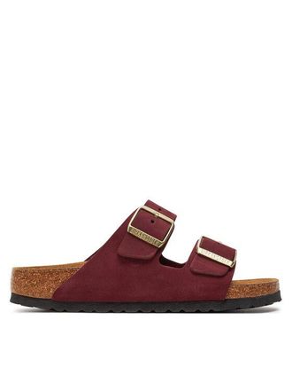 Birkenstock Pantoletten Arizona Sfb Lenb1028719 Dunkelrot