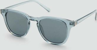 Mango Lunettes de soleil monture ronde gris - Homme - Taille unique - MANGO MAN