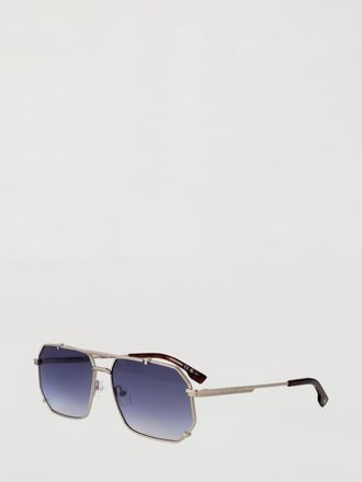 Dsquared2 Lunettes de soleil aviateur en m&eacute;tal gris avec double pont