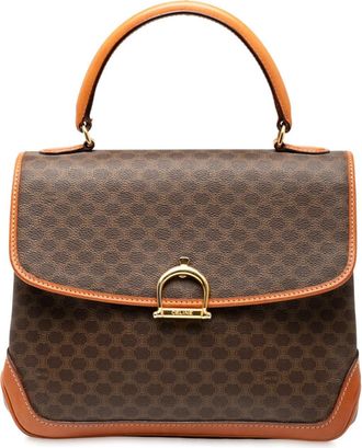 Celine Crossbody Bags - Macadam Coated Canvas Handbag - Gr. unisize - in Braun - f&uuml;r Damen