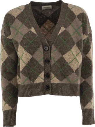 Max Mara Cardigan Jacquard Argyle - Femme - Pulls - Multicolore - Taille: 40 FR