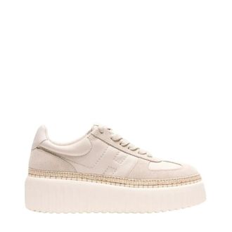 Hogan Femme, Chaussures, Beige, Taille: 37 EU H-Stripes Baskets