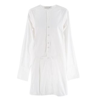 Stella McCartney White Cotton Button-Down Long-Sleeve Tunic Size XXS