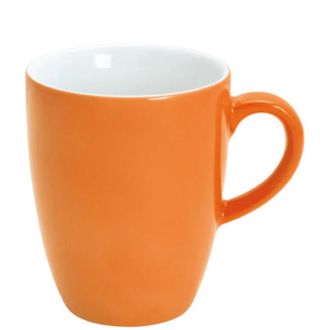 Kahla 575323A72556C Pronto Colore Macchiatobecher 0,28 l sunset orange|orange Kaffeetasse aus Porzellan