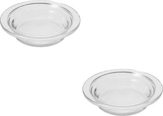 DOITOOL 2 Stück Transparentes Glas Wachsschmelzer Zubehör Hitzebeständige Aromatherapie Ersatzschale für Duftlampen Stilvolle und Stabile Warmhalteplatte für 