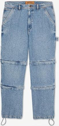 Timberland All Gender Timberland x BEAMS Carpenter-Jeans mit Rei&szlig;verschluss in Hellblau, Blau, Gr&ouml;&szlig;e