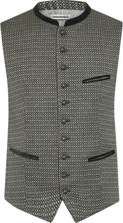 Gottseidank Trachtenweste mit feinem Rautenmuster in