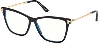 Tom Ford Femme, Accessoires, Noir, Taille: 53 MM Ft6097B 001 Eyeglasses
