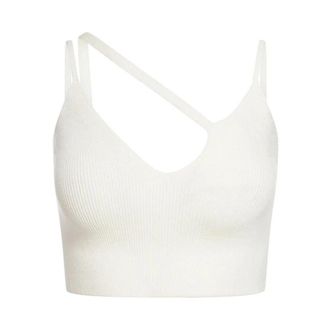 Laneus &Auml;rmelloses Top - - Tops - Damen - Wei&szlig; - M