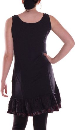 vishes Sommerkleid Damen Tr&auml;gerkleid Spitze Volant Raffung Verstellbar Alternative Mode, Boho, Hippie, Ethno, Festival