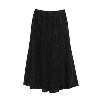 Levi's Jupe &eacute;vas&eacute;e &agrave; coutures - Femme - Jupes - Noir - Taille: W30
