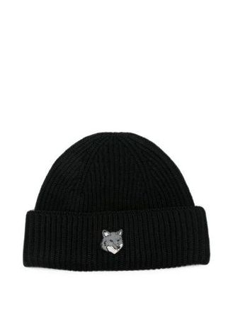 Maison Kitsun&eacute; | Fox Head Large Beanie