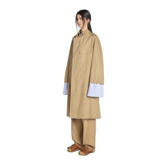 JEJIA Femme, Manteaux, Beige, Taille: 34 FR Trench