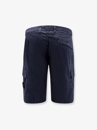 Stone Island Mens Organic Cotton Stretch Shorts Blue