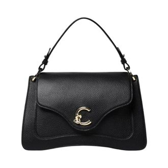 Coccinelle Femme, Sacs, Noir, Taille: ONE Size Sac &agrave; main structur&eacute; en cuir