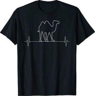 SunFrot Kamel Dromedar Tier Jahrgang Herzschlag Geschenk T-Shirt