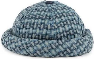 B&eacute;ton Cir&eacute; Chapeau en denim de coton tress&eacute;