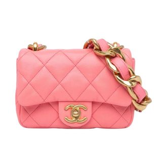 Chanel Pre-owned Mini Quilted Lambskin Funky Town Flap - - Pre-owned - Damen - Rosa - ONE SIZE