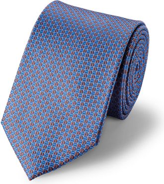 CHARLES TYRWHITT Krawatte aus Seide - Blau & Orange