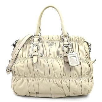 Prada Pre-owned Leder prada-taschen - - Pre-owned - Damen - Beige - ONE SIZE