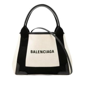 Balenciaga Pre-owned Navy Cabas XS - Femme - Pre-owned - Beige - Taille: ONE Size