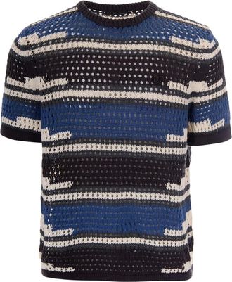 Daily Paper Clothing Homme, Pulls, Multicolore, Taille: M T-Shirt &agrave; Rayures Kente