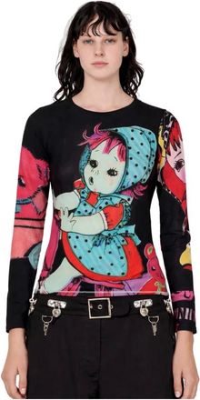 Chopova Lowena Femme, Tops, Multicolore, Taille: 38 FR Sweeties Mesh Long Sleeve Top