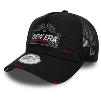 New Era Mesh Trucker Cap - Motorsport Racing schwarz