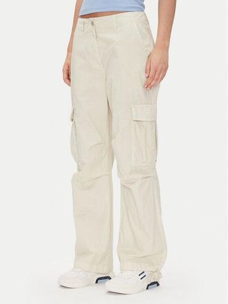 Tommy Jeans Stoffhose Tjw Cargo Relaxed Straight DW0DW20350 Beige Relaxed Fit