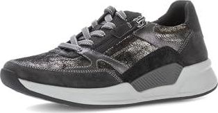 Gabor Baskets basses pour femme, Schw Silb Dkgrau K 61, 37.5 EU