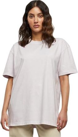 Build Your Brand T- Shirt surdimensionn&eacute; d&eacute;lav&eacute; &agrave; lacide pour Femme, Soft Lilac