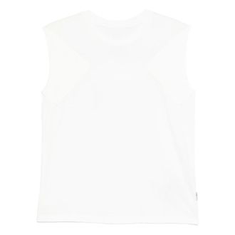 Maison Margiela Femme, Tops, Blanc, Taille: 40 FR Haut sans manches rembourr&eacute; Highlights