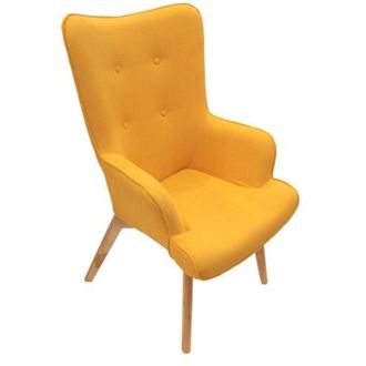 The Home Deco Factory The Home Deco Factory - Fauteuil Helsinki Jaune Design Patchwork Home Deco Factory