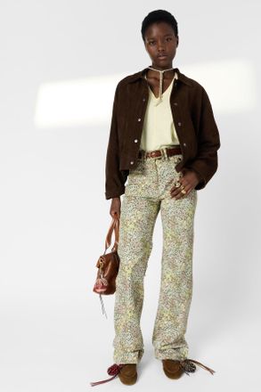 Gerard Darel T-shirt V en coton - MARISA - Jaune