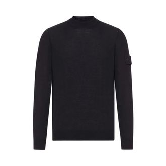 Stone Island Homme, Pulls, Noir, Taille: XL Pull &agrave; col montant