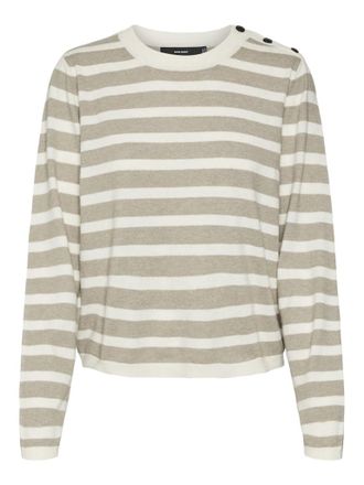 Vero Moda VMFANTASTIC LS O-Neck Button Pull GA Boo