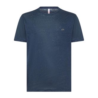 Sun 68 Homme, Tops, Bleu, Taille: 2XL T-Chemises