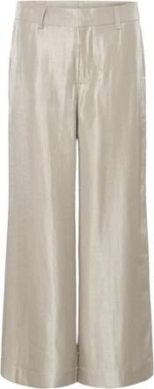 MY ESSENTIAL WARDROBE Femme, Pantalons, Beige, Taille: 48 FR Wide Pantalons