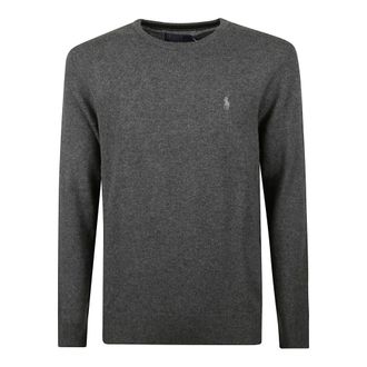 Polo Ralph Lauren Homme, Pulls, Gris, Taille: M Pull ras du cou en laine
