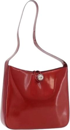 Celine Sac bandouli&egrave;re vintage en cuir verni Pre-owned - Femme - Pre-owned - Rouge - Taille: ONE Size