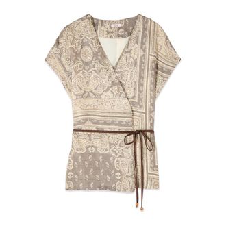Oltre Damen, Blusen & Hemden, Beige, 2XLGr&ouml;&szlig;e