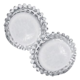 Cabilock Kerzentabletts Aus Glas 2 Stück Runde Säulenkerzenhalter Für Hochzeitsessen Heimdekoration Eleganter Stil