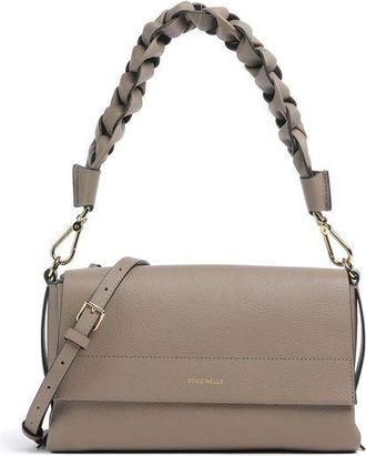 Coccinelle Schultertasche Warm Taupe/Rosette
